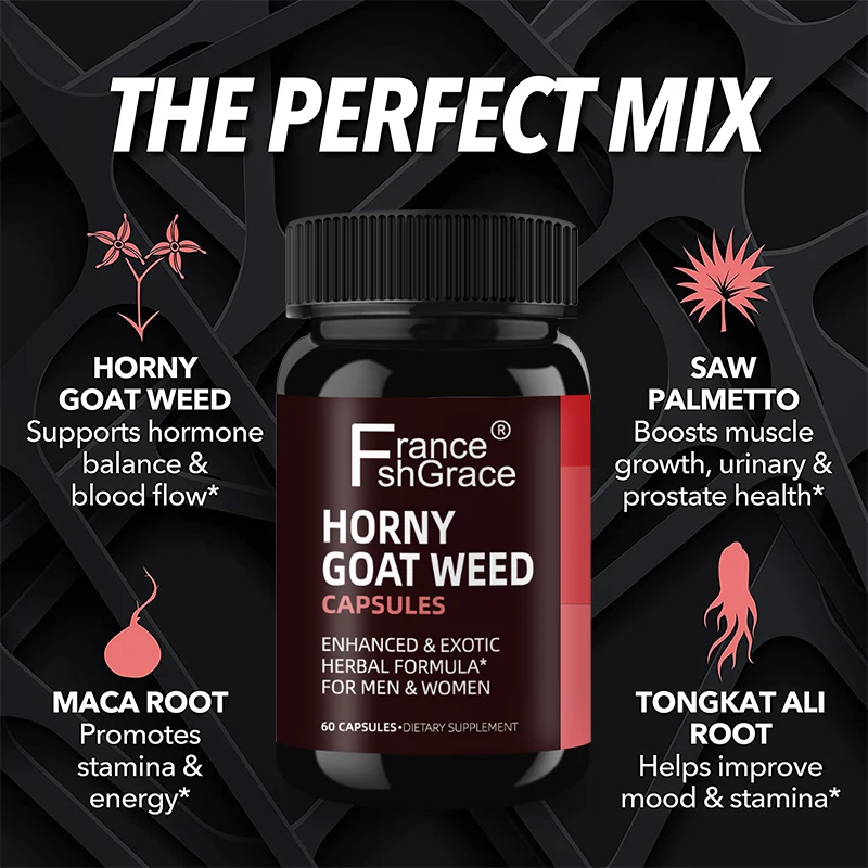 L-arginine For Natural Energy & Endurance Horny Goat Weed Supplement ...