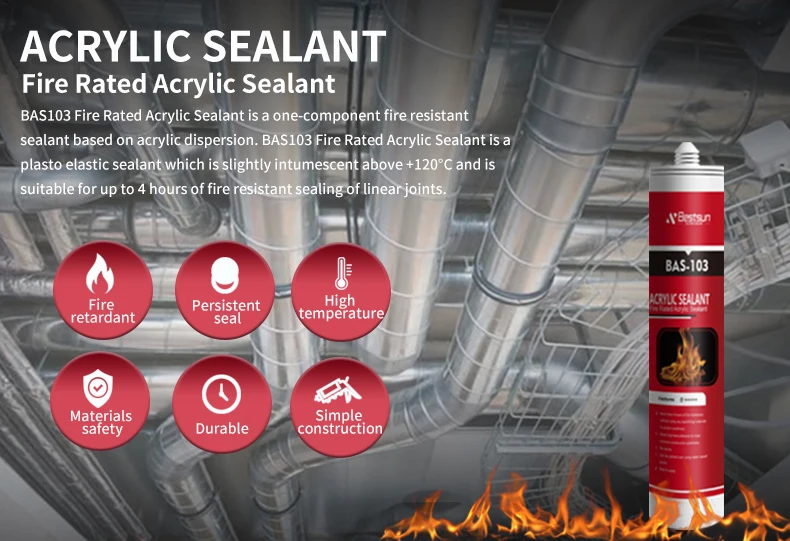High Quality Silicone Sealant Fireproof Acrylic Sealant Fire Rated ...