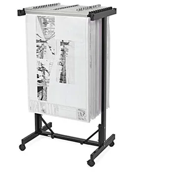 Jh-mech Vertical Architect Drawing Rack With Wheels Poster Rack Display ...