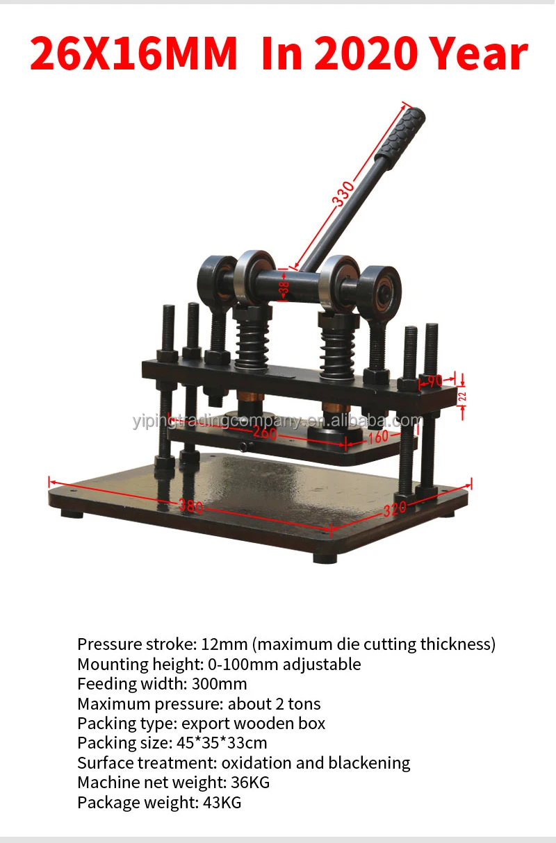 Heavy Duty Manual Die Cutting Machine for Leather & Paper - Precision ...