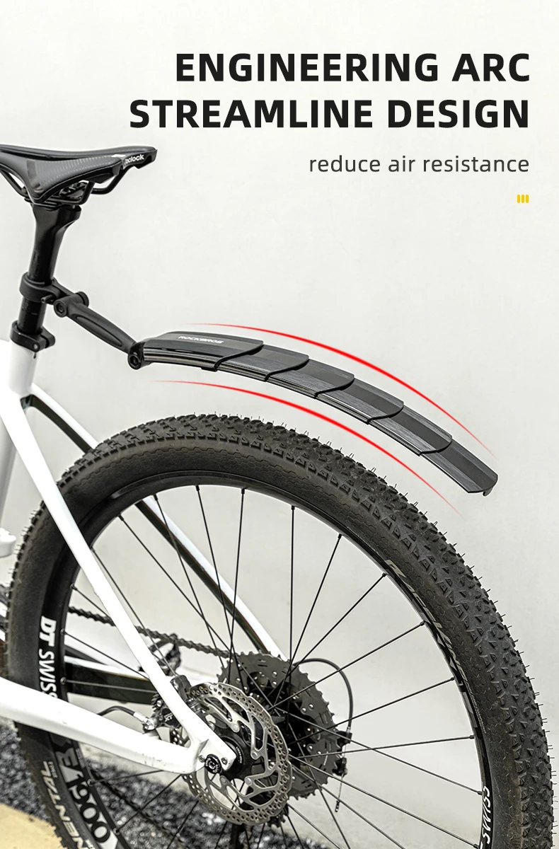 ROCKBROS Bicycle Mudguard Set - Durable PA Plastic Fenders