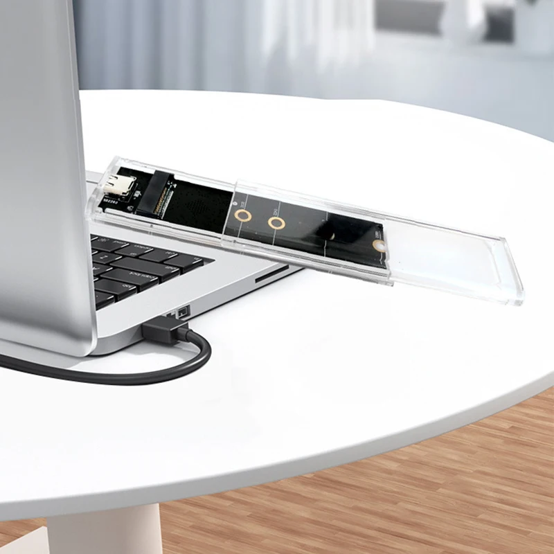 Gamshare Portable Transparent NVME M2 SSD Case - 10gbps