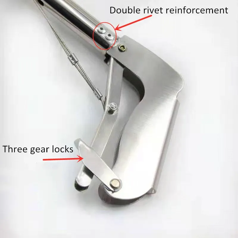 Stainless Steel Snake Tongs - Professional Reptile Grabbers