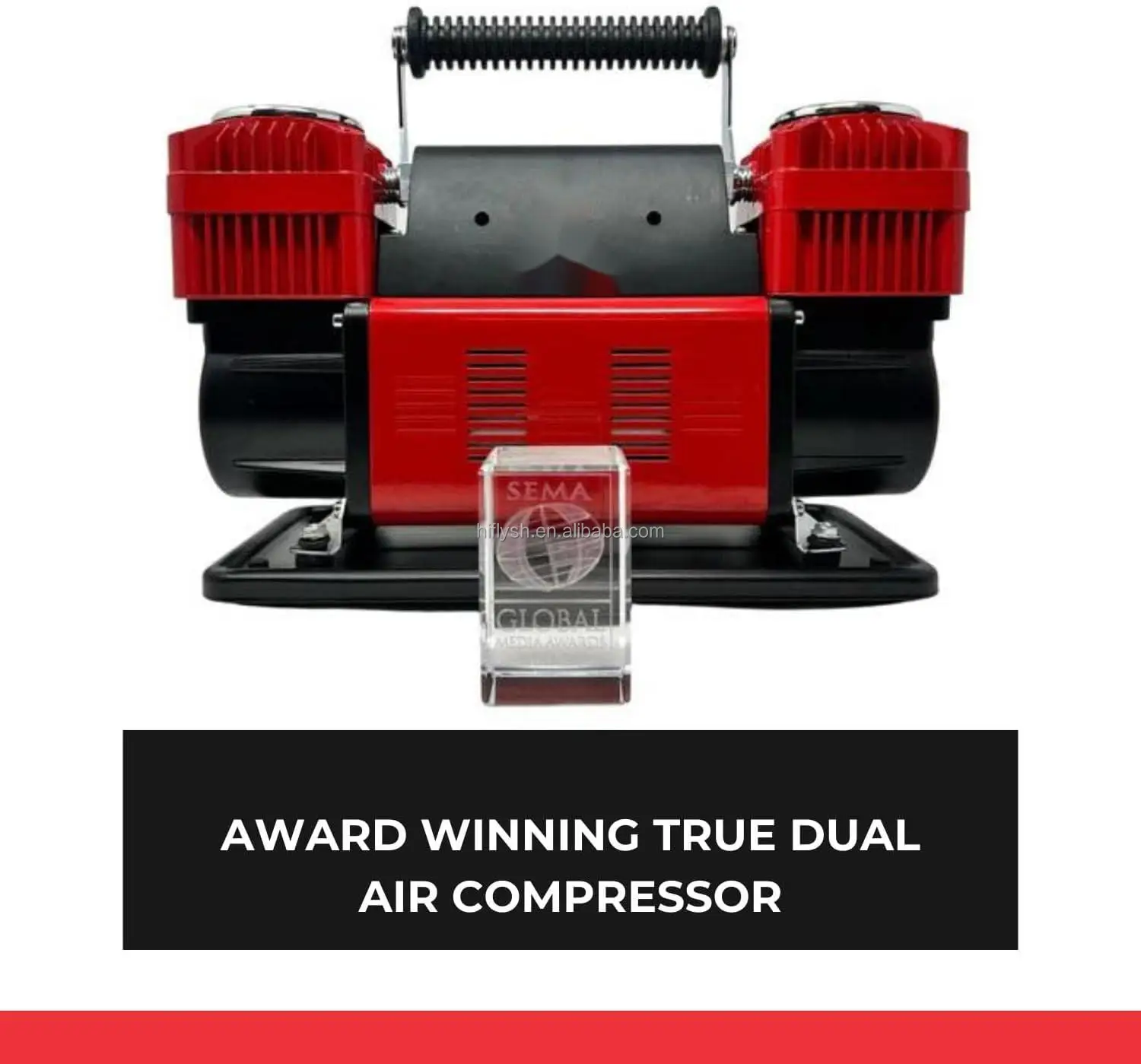 300lsh/min Heavy-duty 12v/24v Cabled Tire Compressor With Double ...