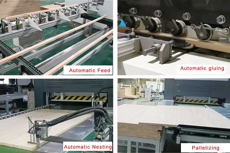 Thin Wood Board Joining Press Edge Gluing Finger Joint HF Machine