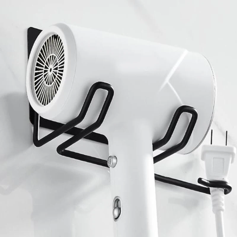 Stainless Steel Wall Mounted Hair Dryer Rack Bathroom Hair Straightener ...