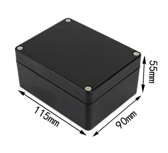 Black Junction Box - IP65 Waterproof Electrical Enclosure