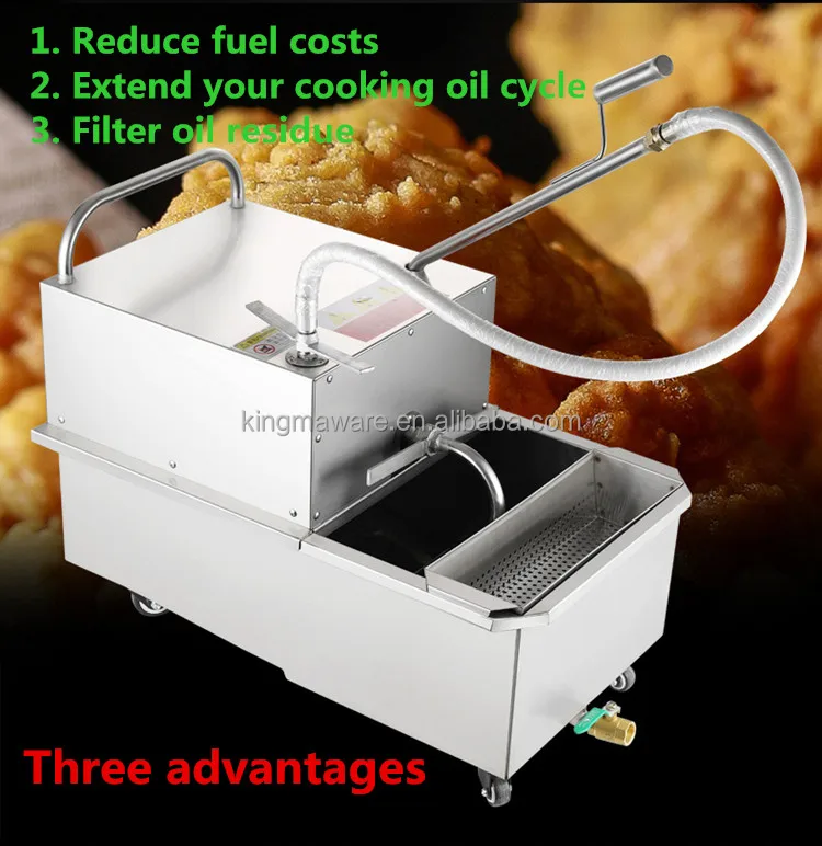 Restaurant Kitchen Fast Food Kfc Equipment Oil Filter Carts Stainless ...