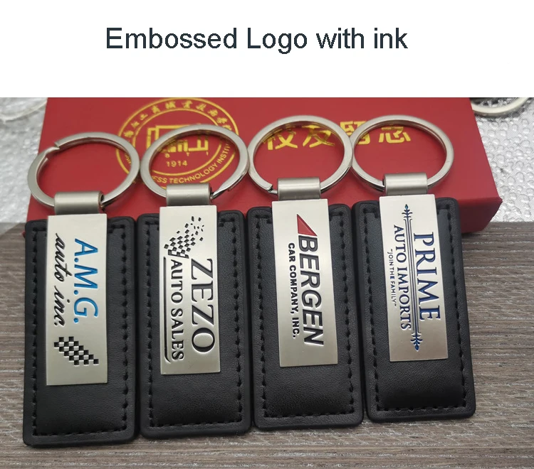Promotional Gift Custom Embossed Logo Laser Engraving Car Keychain ...