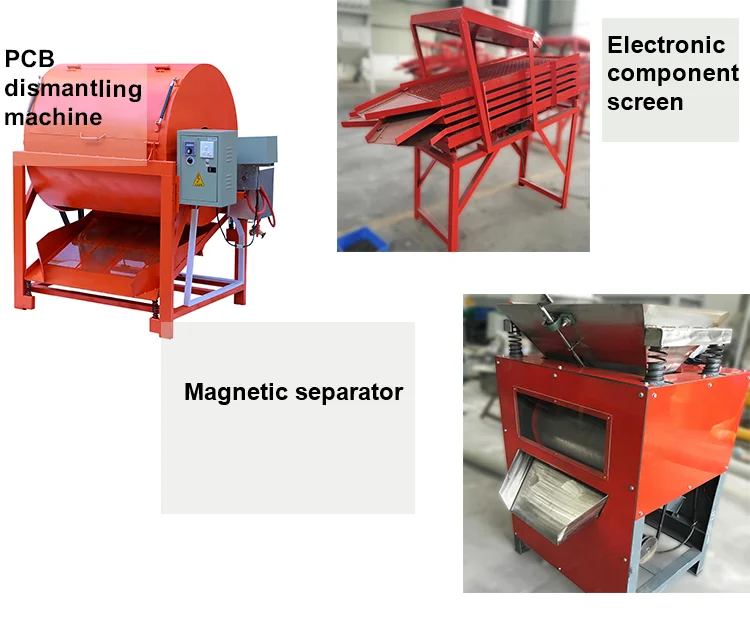High Quality Waste PCB Board Recycling Machine E-waste Metal Component ...