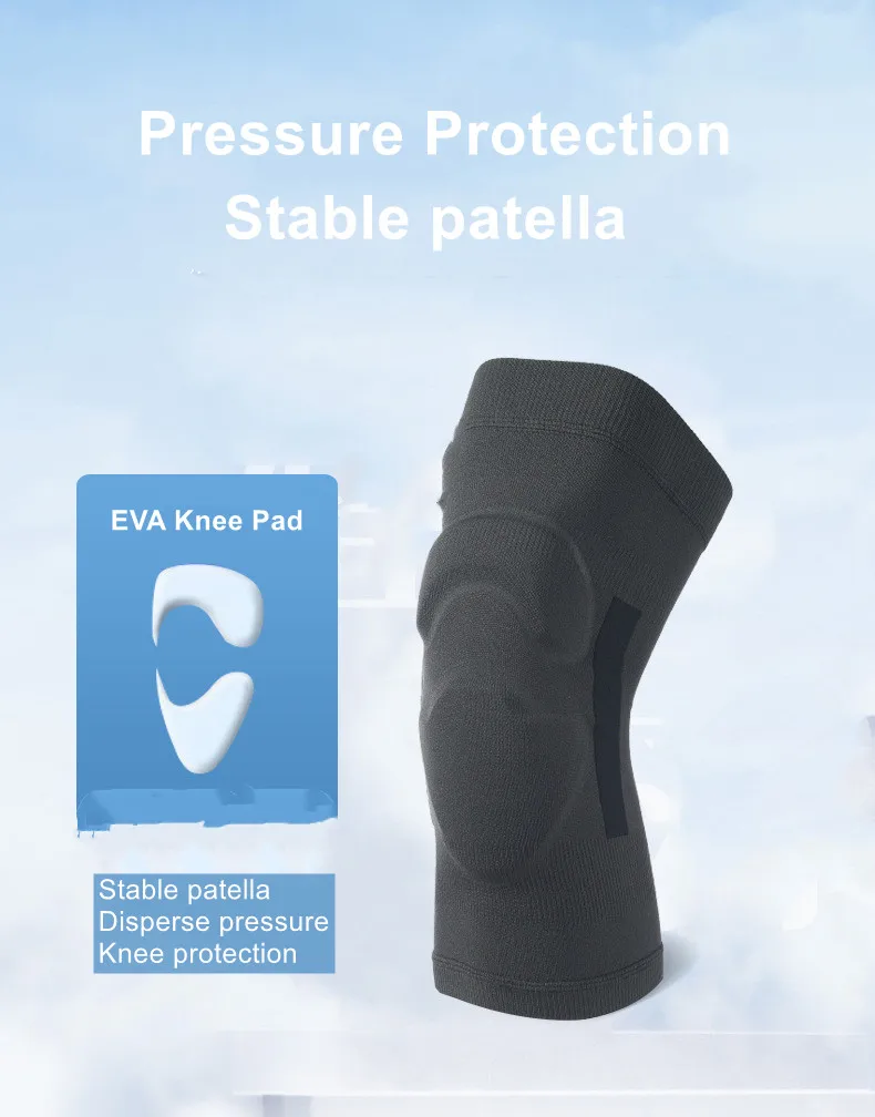 Custom Logo Elastic Breathable Nylon Knee Support Brace Eva Decompression Knee Pads - Buy Knee ...