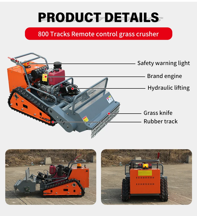 Advanced Remote Control Lawn Mower - Low Power Loss