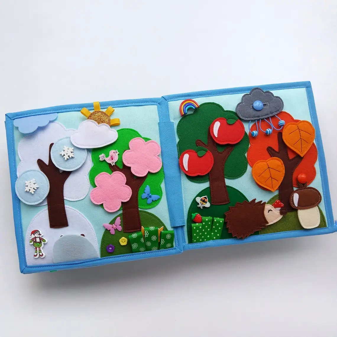 Montessori Busy Sensory Quiet Felt Activity Book DIY