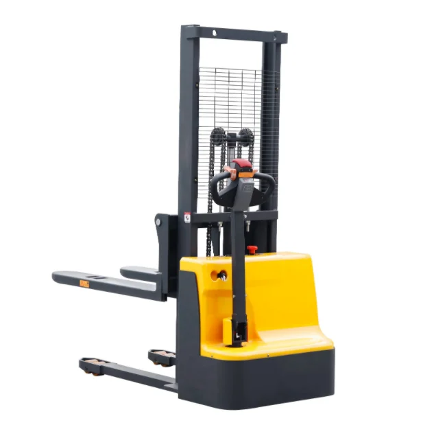 Small Stackers 2000kg Full Electric Pallet Forklift 1.6 Meter With Easy ...