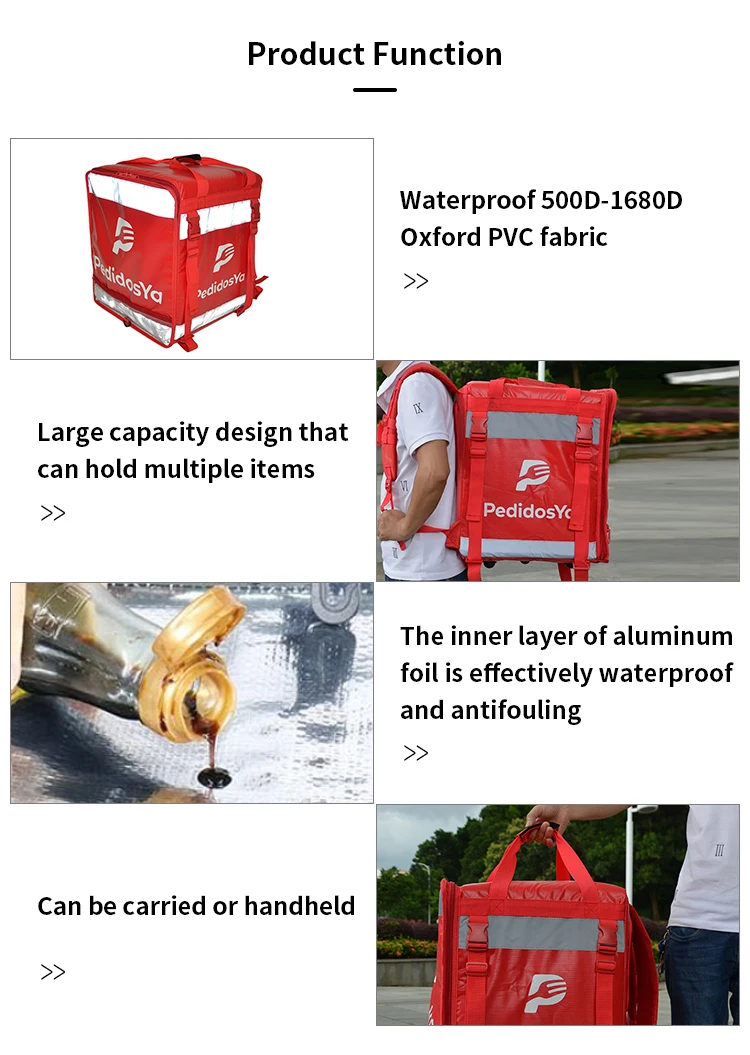 Hot and Cold Food Delivery Backpack Cooler Backpack Take Out Delivery ...