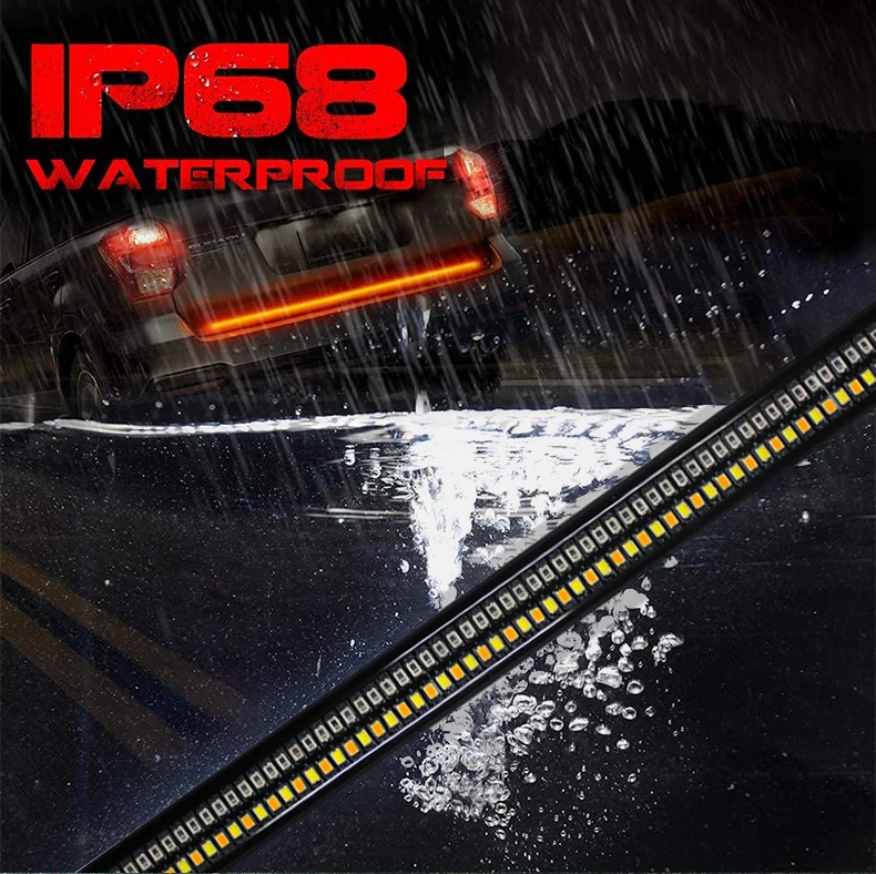 60" LED Tailgate Light Bar Aluminium Sequential Turn Signal Reverse ...