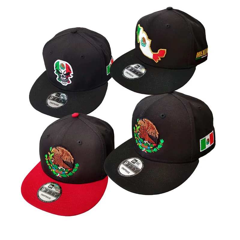 Mexico Flag Men's Cap World Baseball Classic hat Mexico adjustable Bull ...
