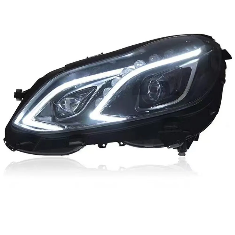 Car Body Kit Headlights Headlamps Mercedes Benz E Class W212 2010-2013 E200 Low To High E300 ...