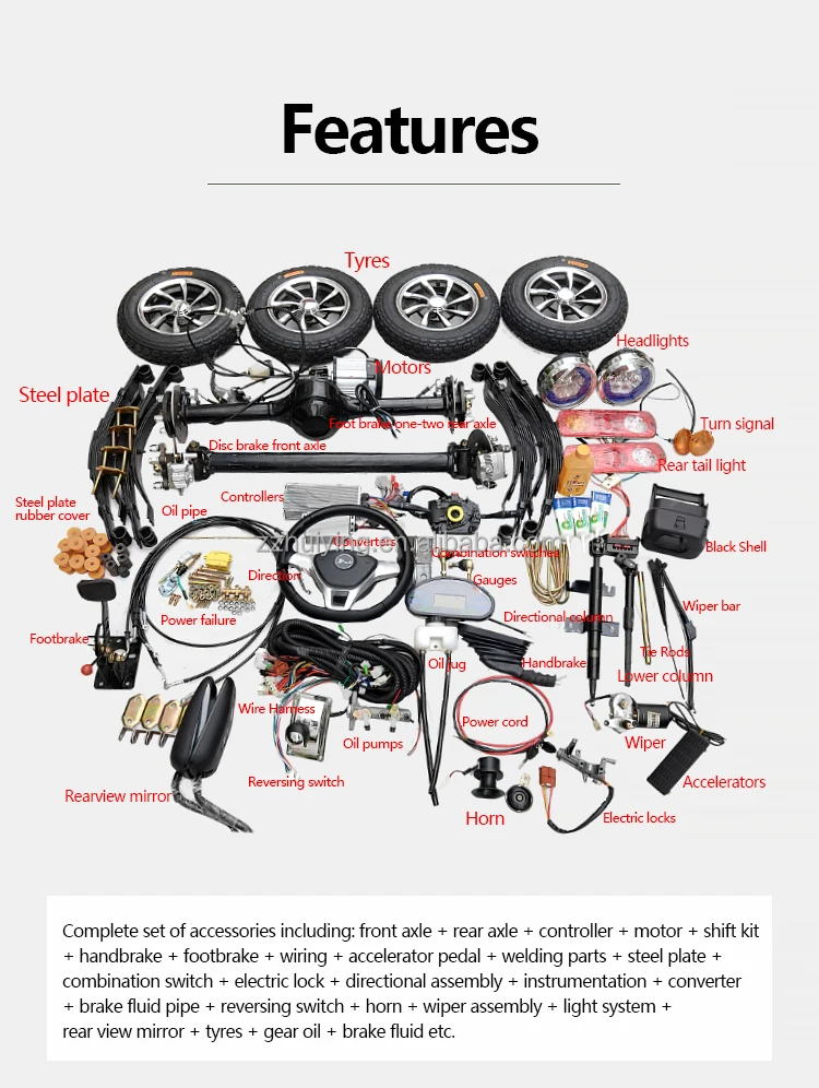 Rear Axle Assembly For Rickshaw With Differential Motor Atv Rear Axle ...