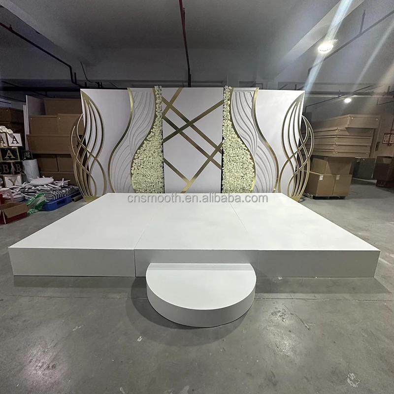 Hot Selling Luxury Wedding Stage Decoration Arch Backdrop With Flowers ...