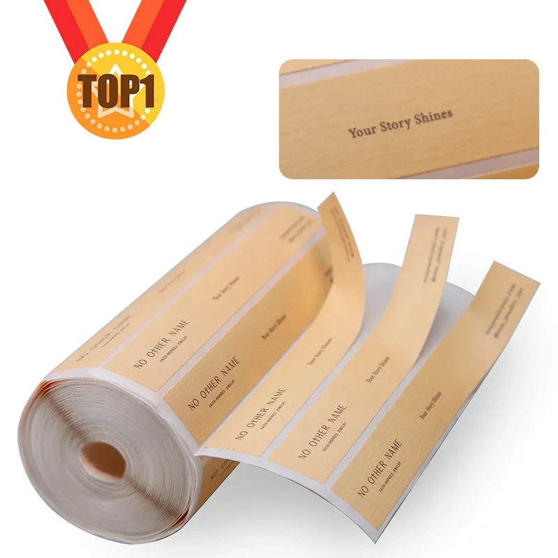 Custom Textured paper tea labels texture print self adhesive label ...