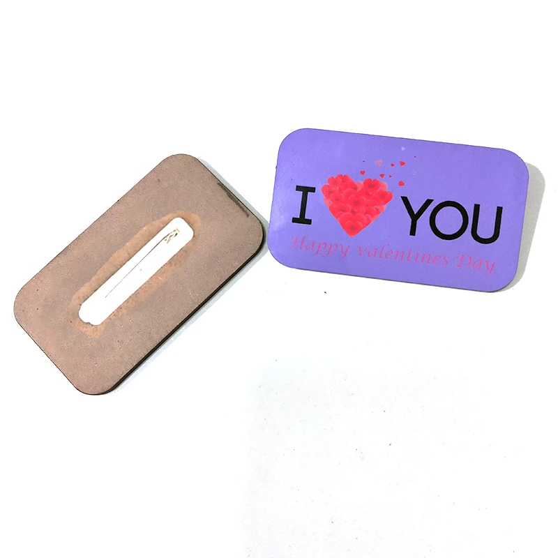 Customizable Sublimation MDF Badges - Perfect for Name Tags