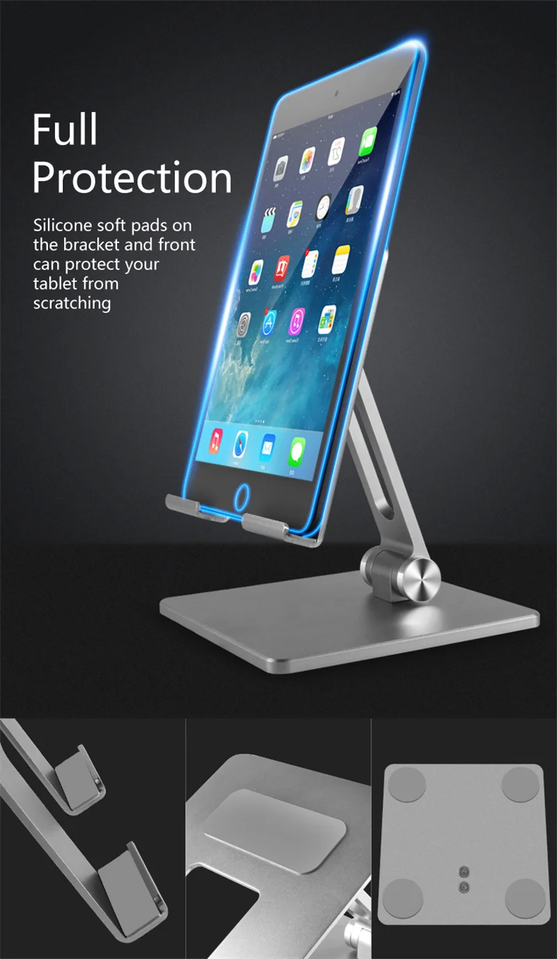 Universal Desktop Adjustable Aluminum Tablet Holder Stand Mt134 - Buy ...