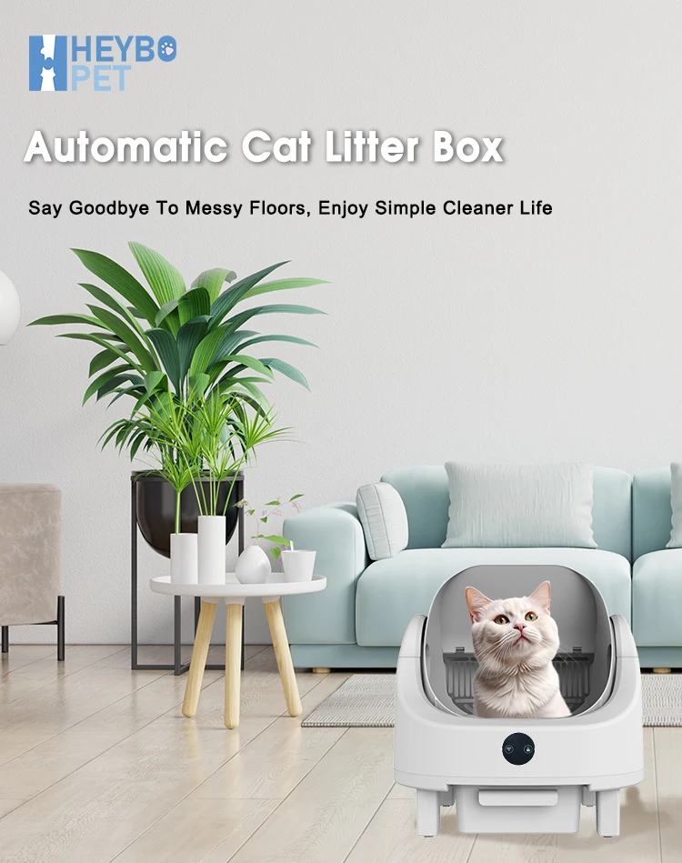 Smart Cat Litter Box - Low Noise, Odor-Proof & Self-cleaning