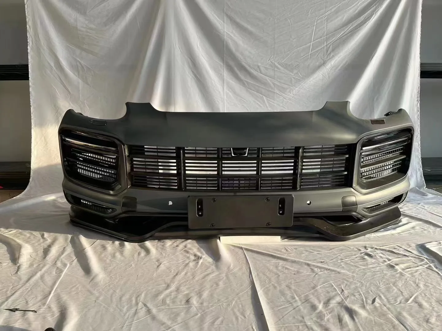 Body Kits For Porsche Old Cayenne Upgrade To New Model Front Bumper ...