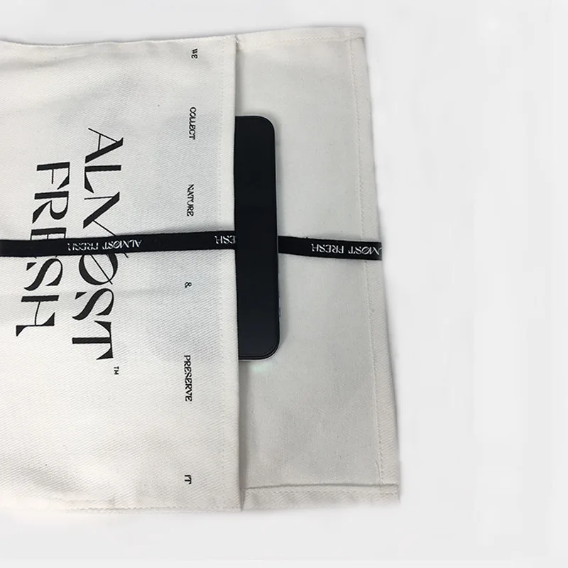 Luxury Reusable Custom Logo White Jewelry Gift Packaging Pouch