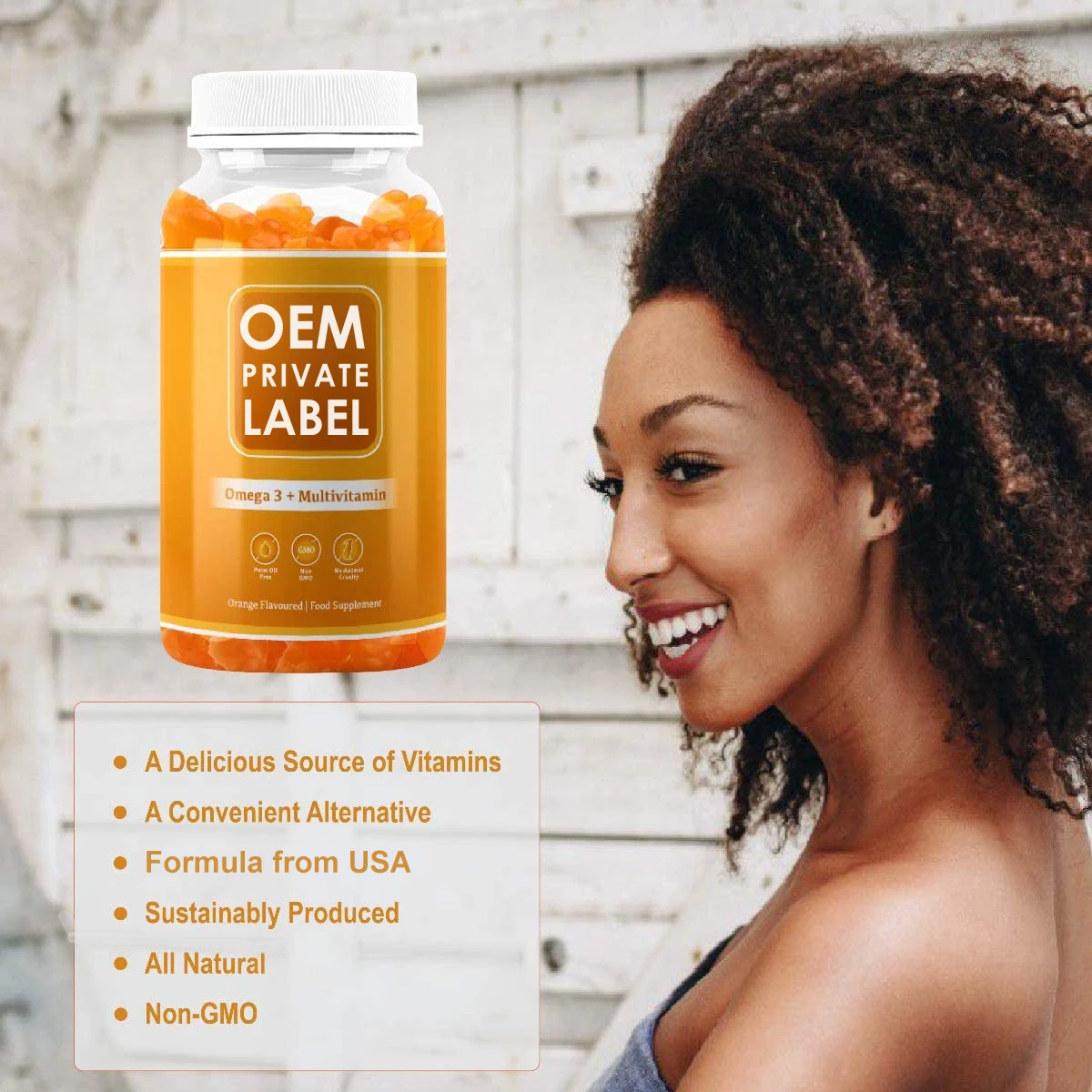 Oem Omega Gummies Multivitamin Gummy For Kids Vitamin C+ Zinc Omega 3 ...