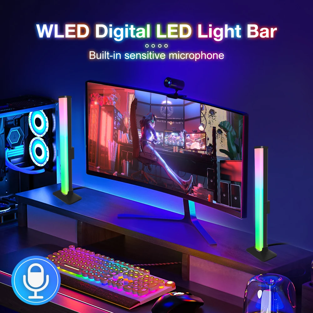 5v Wled Gledopto Esp32 Wled Digital Light Bar Rgb Color Changing Led ...
