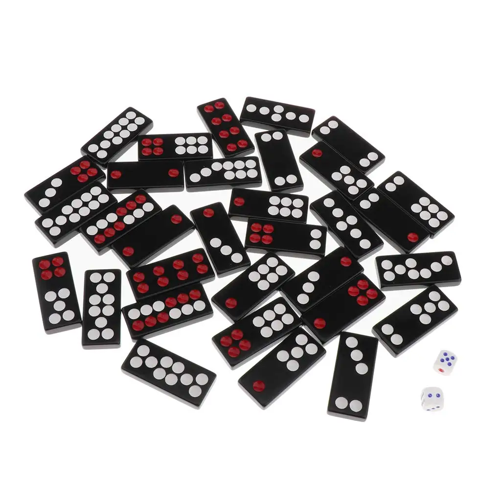 Black Domino Chips Game Traditional Chinese Pai Gow Domino Game Play In ...