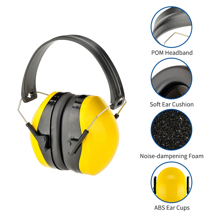 High Quality Abs Adjustable Industrial Safety Ear Muffs For Safety ...