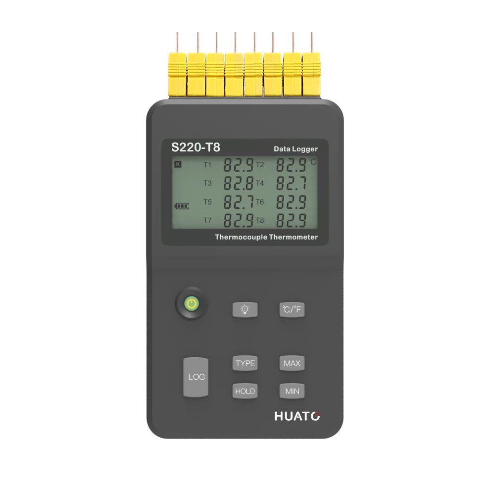 8 Channel Data Logger Type K Thermocouple Multi Channel Temperature ...