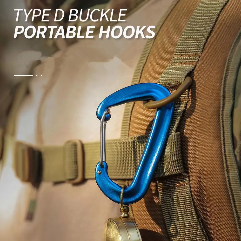 D601t High Quality D-type Aluminum Alloy Carabiner Clips Custom Various ...