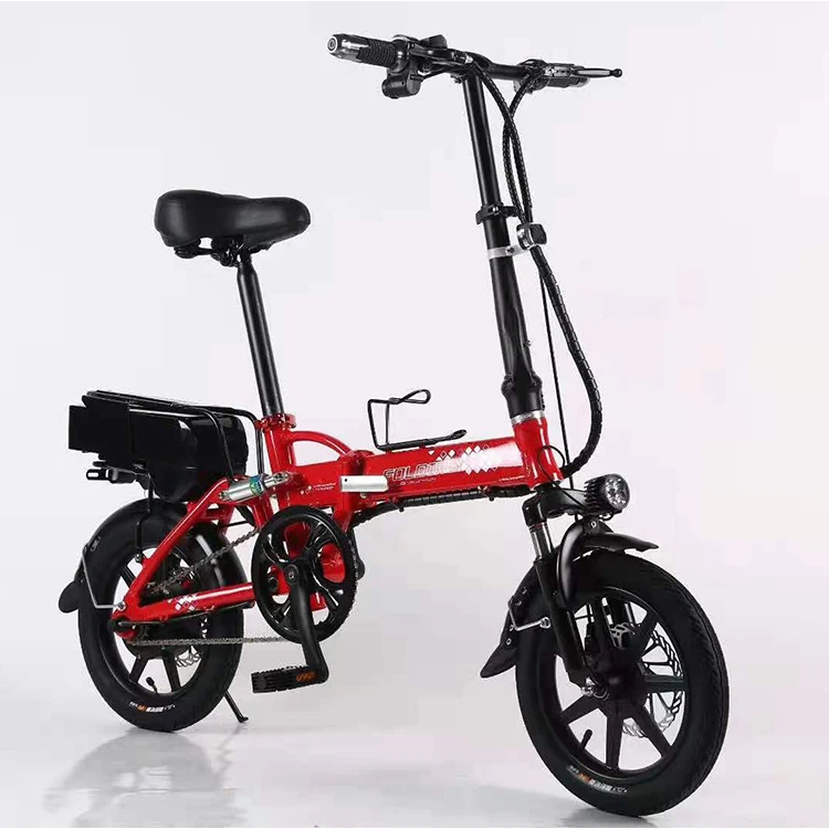 Cheap Folding Electric Bike 400W 48V Step Through Mini E Bike Foldable ...
