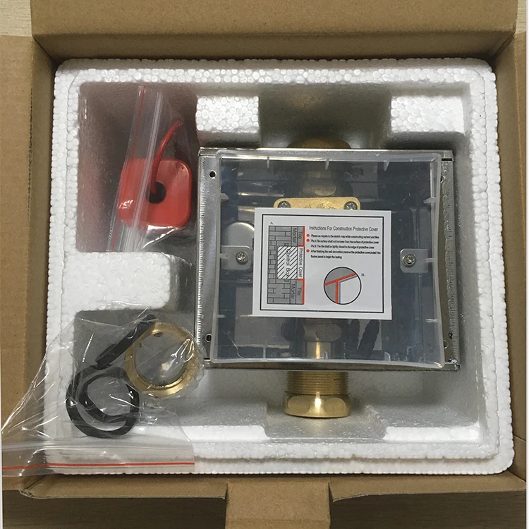 Non-contact Wc Flushometer Manual Press Automatic Sensor Toilet Flush ...