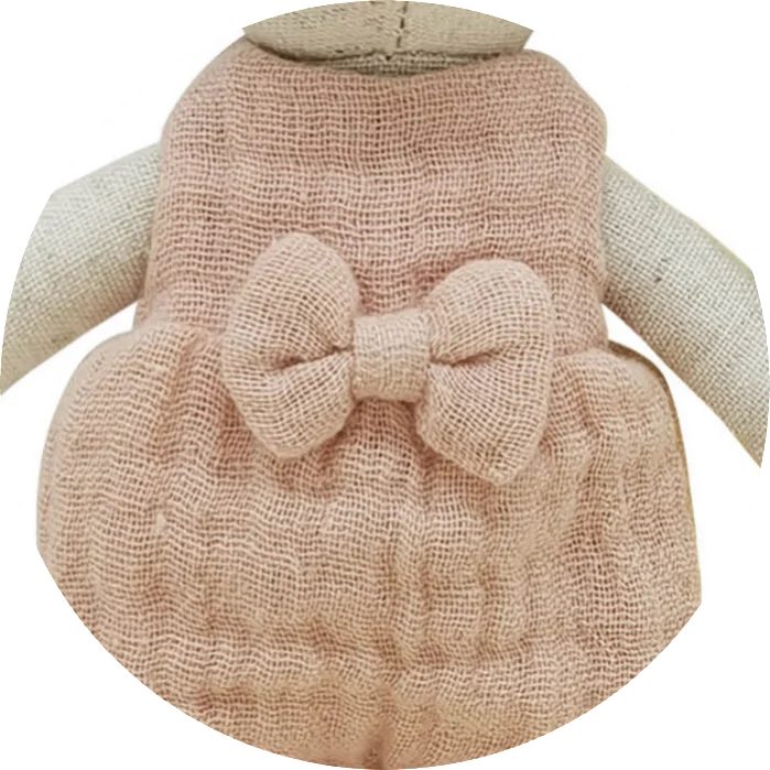 Eco-friendly Linen Christmas Mini Rabbit Plush Toy for Kids