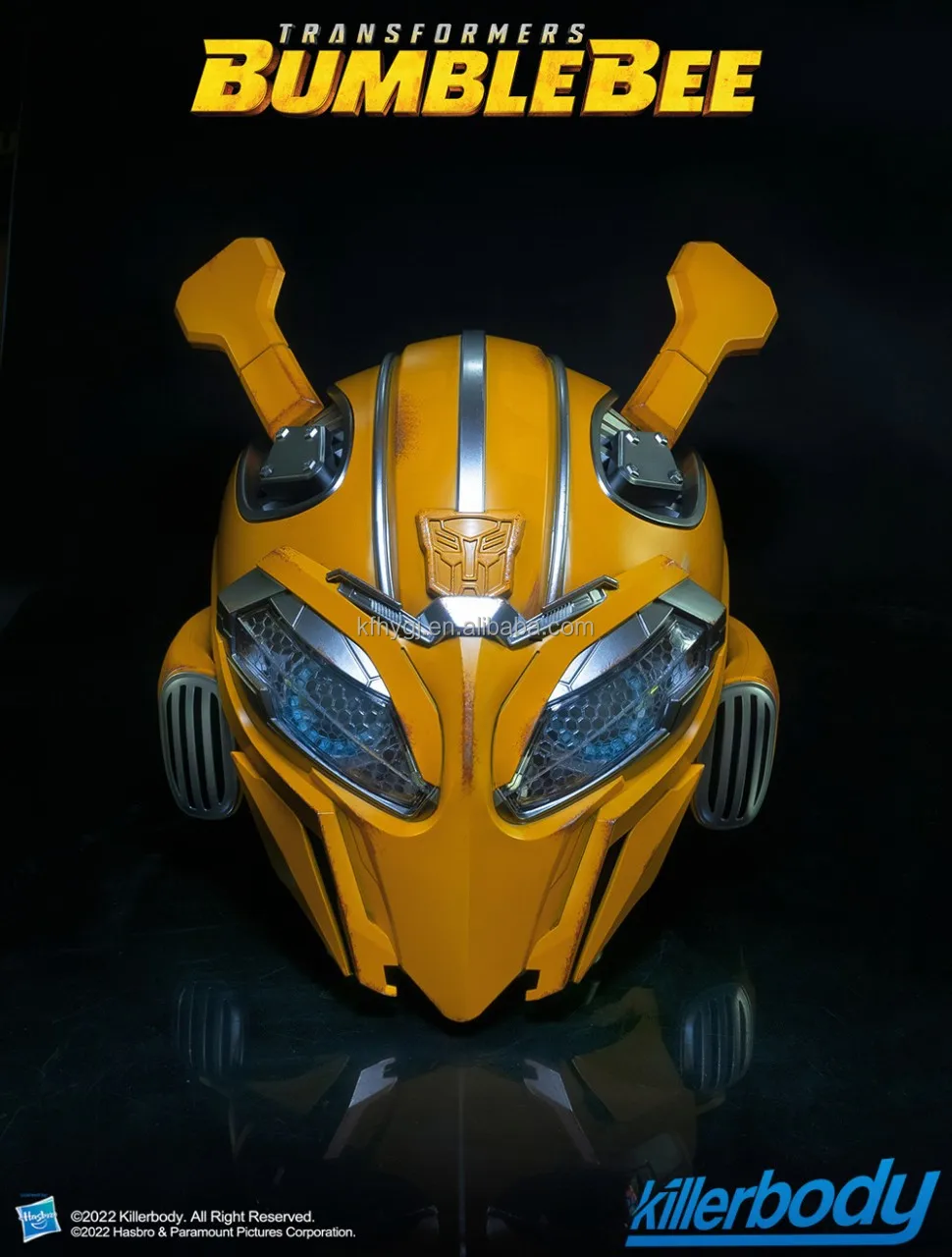 2025 New Transformer Bumble Bee Helmet Wearable Remote Control Voice ...