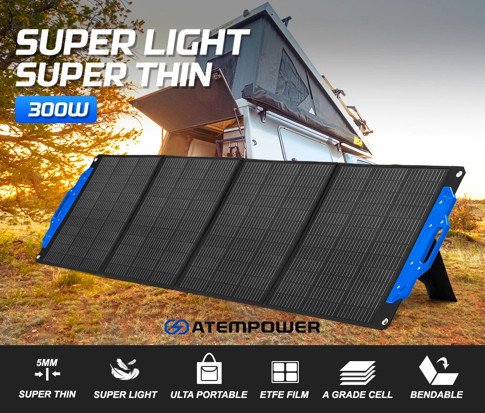 Atem Power Super Light 300 Watt 300w 4 Folds Etfe Portable Foldable ...