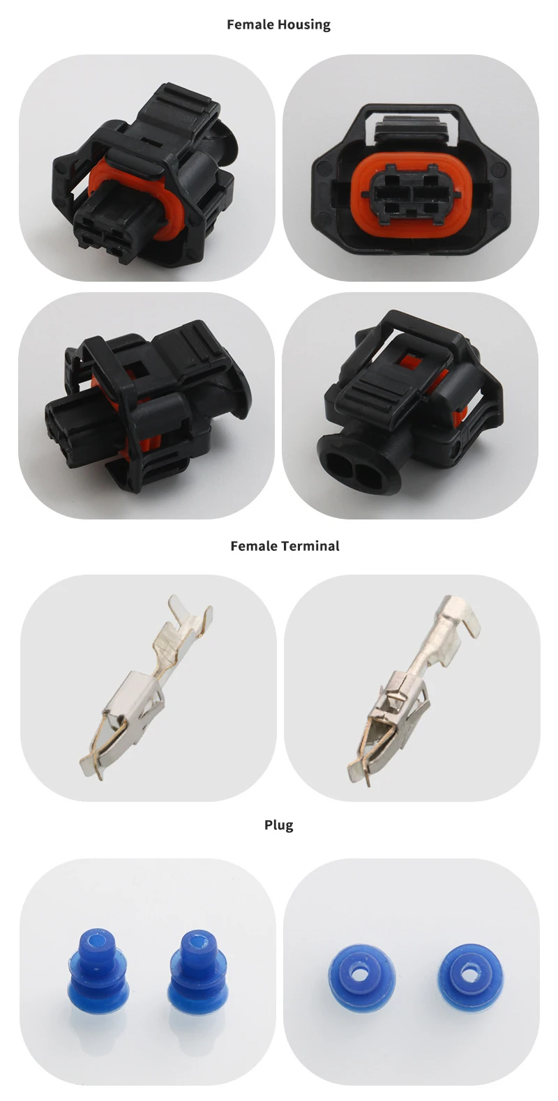 Vehicle Male Female Connectors Dj7021y-8-11/21 High Current Motor Plug ...