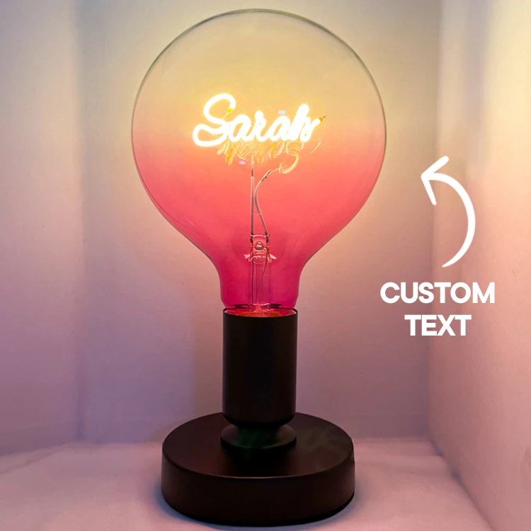 Hot Sale Custom 3w Aesthetics Led Bulb English Letter Light Bulb ...