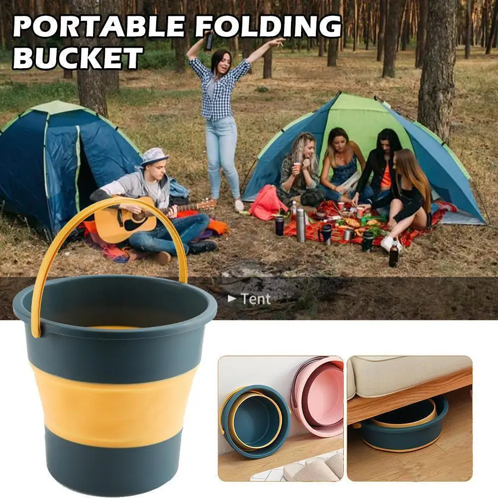 10 Litre Camping Washing Tools Car Washing Water Collapsible Bucket ...