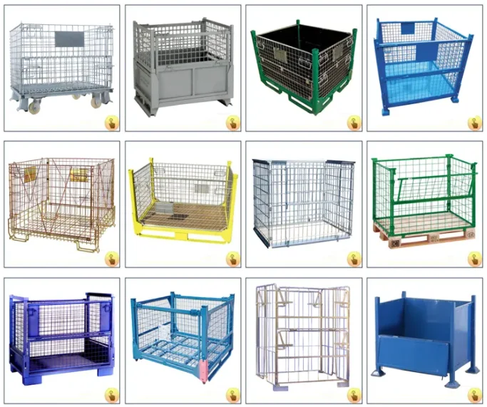 Preform Bottle Storage Wire Cage with Pallet for Pet