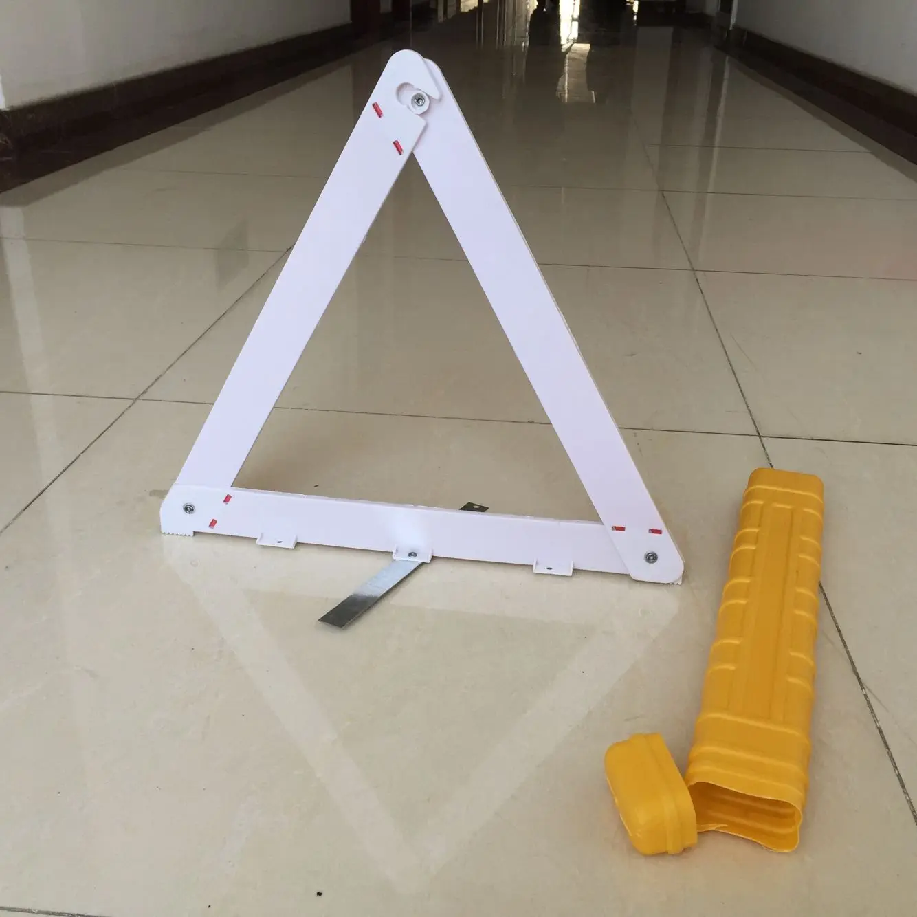 Safety Quality Production Triangle - Reflective Warning Sign