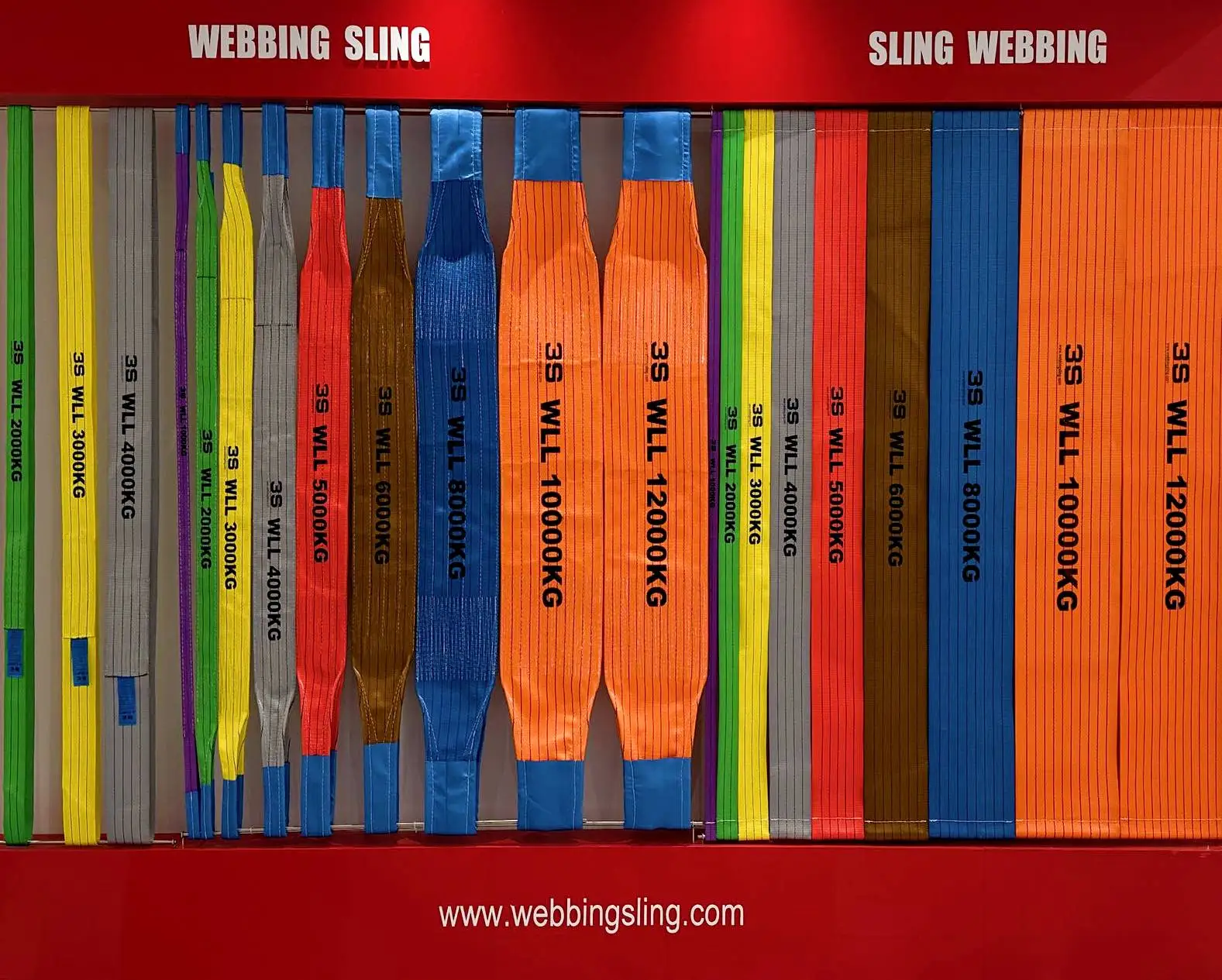 1t ~ 12t Polyester Flat Webbing Sling For Lifting With Tuv Ce Gs ...