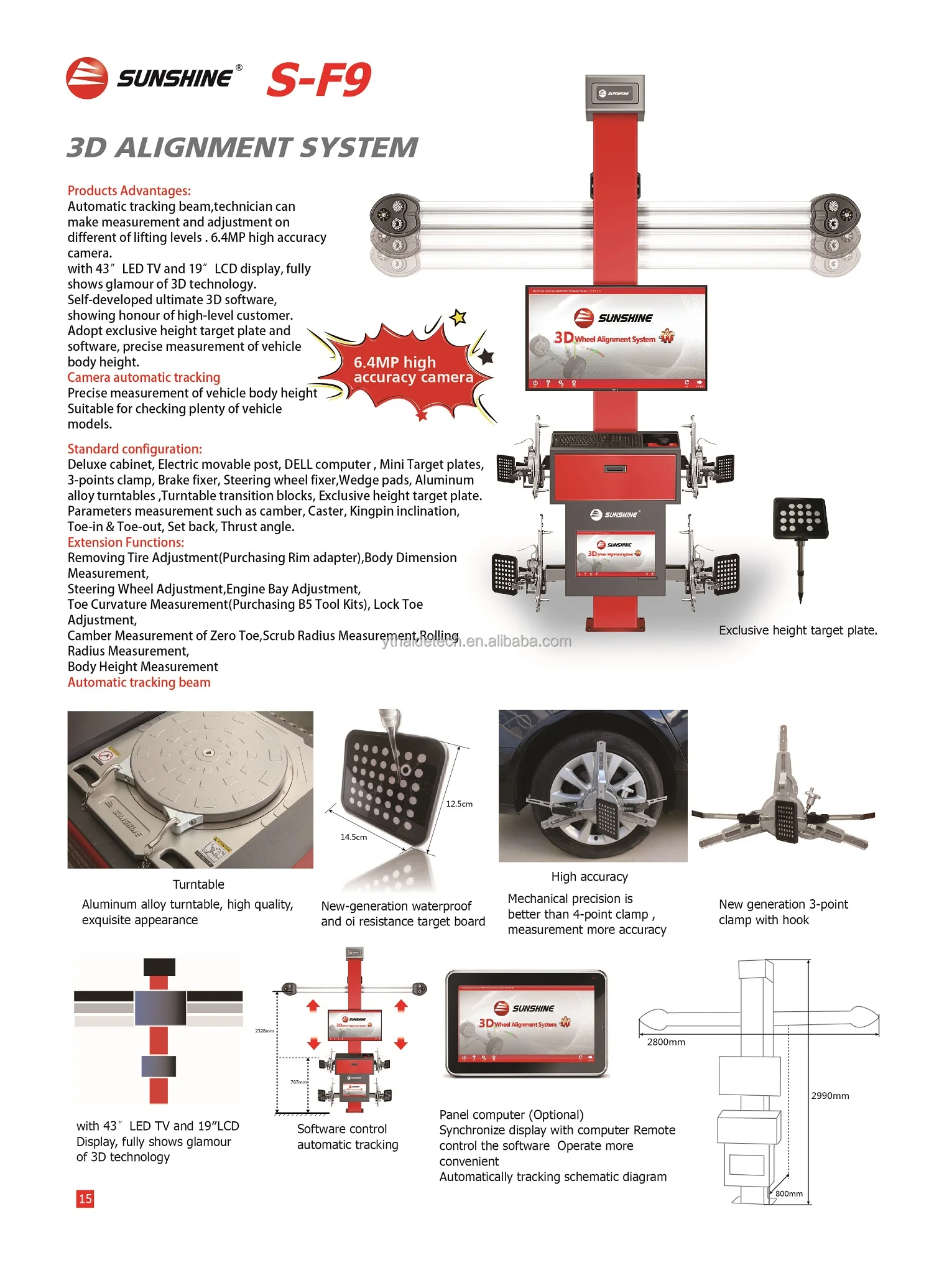 Automatic 3D Wheel Alignment Machine with CE Certification ...