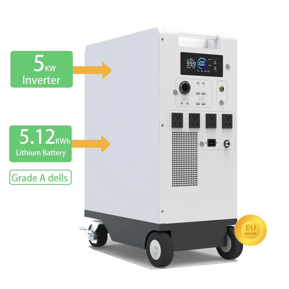 Panda All-in-one Home Solar System 5kw Ess Lifepo4 Bms Battery 51.2v ...