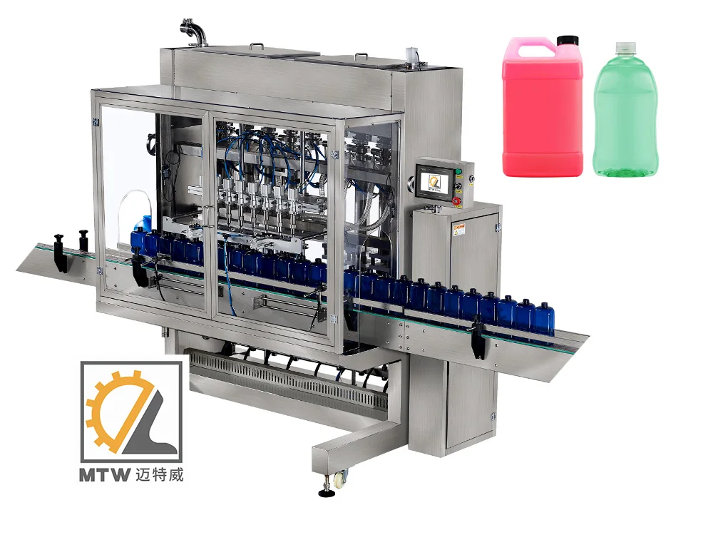 MTW Automatic Laundry Detergent Dishwashing Liquid Filling Machine ...